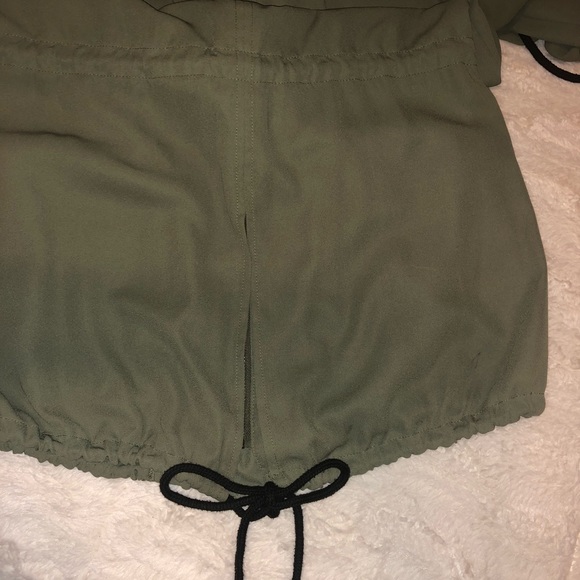 Guess | Jackets & Coats | Guess Army Green Silk Guess Jacket | Poshmark